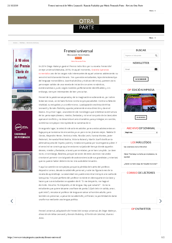 (PDF) Frenesí universal