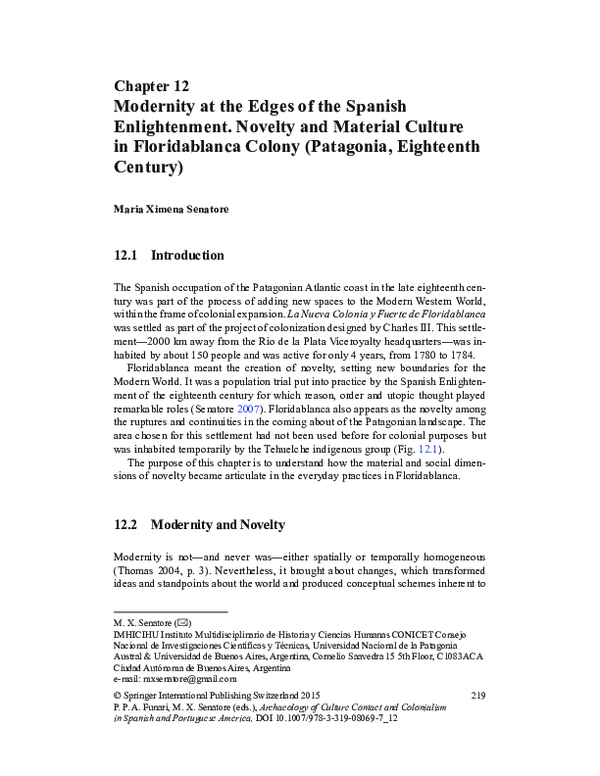 (PDF) Modernity at the Edges of the Spanish Enlightenment. Novelty and ...