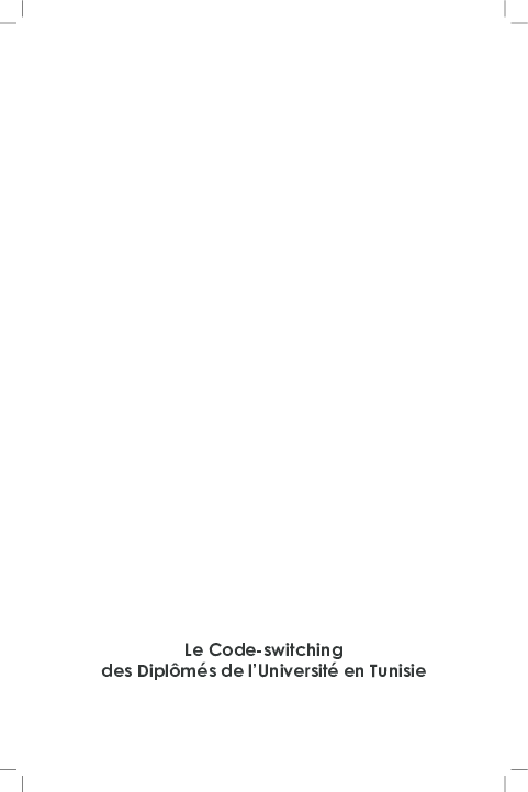 alternance codique code switching