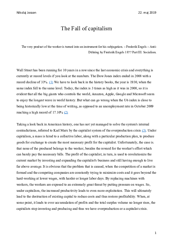 (PDF) The Fall of capitalism