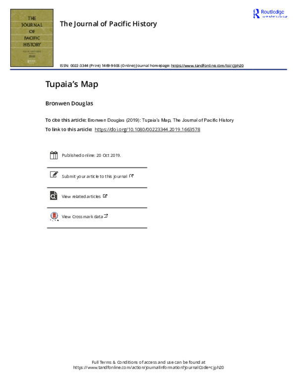 (PDF) Introduction: Making 'The Making of Tupaia's Map'