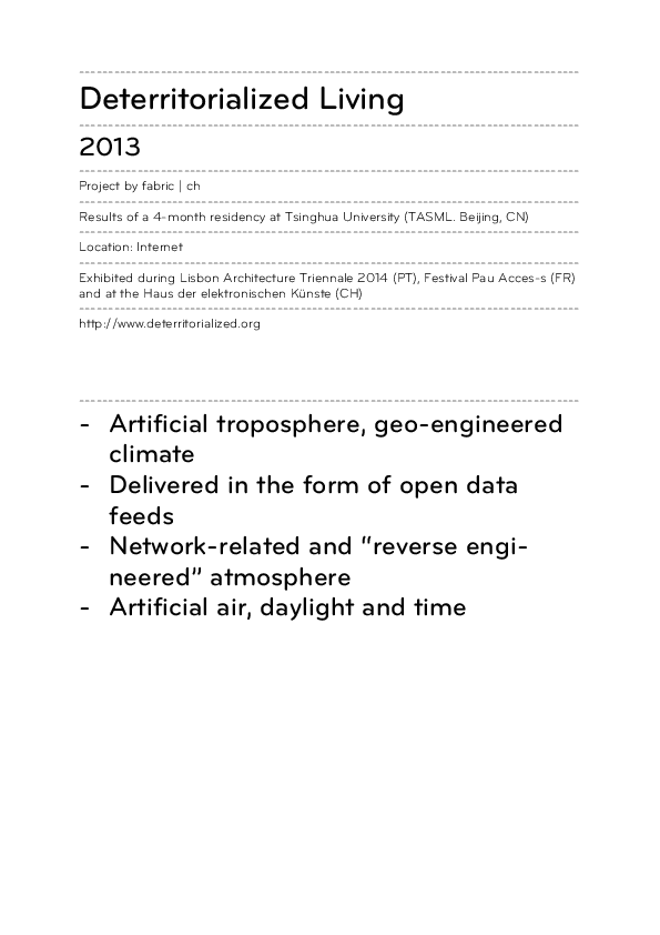 (PDF) Deterritorialized Living | Patrick Keller, Christian Babski, and ...