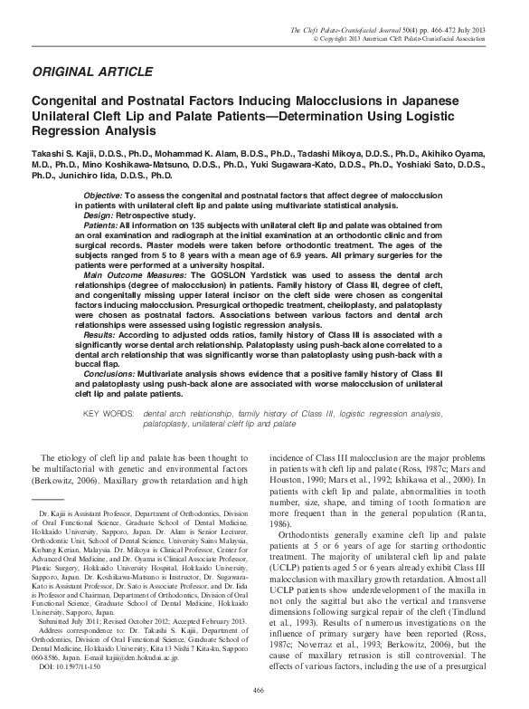 (PDF) Congenital Factor CPCJ 2013 final version