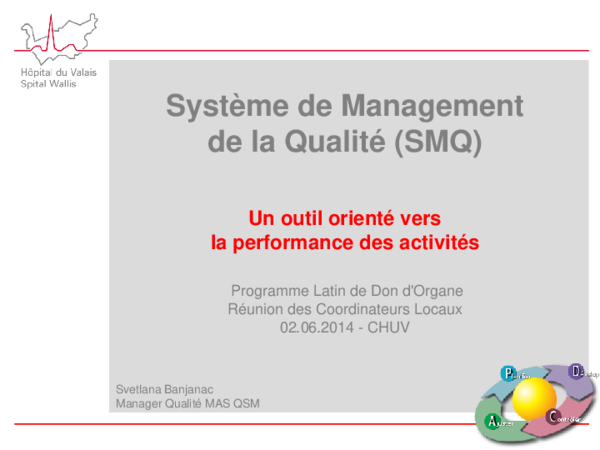 (PDF) Système de Management de la Qualité (SMQ) Un outil orienté vers la performance des activités