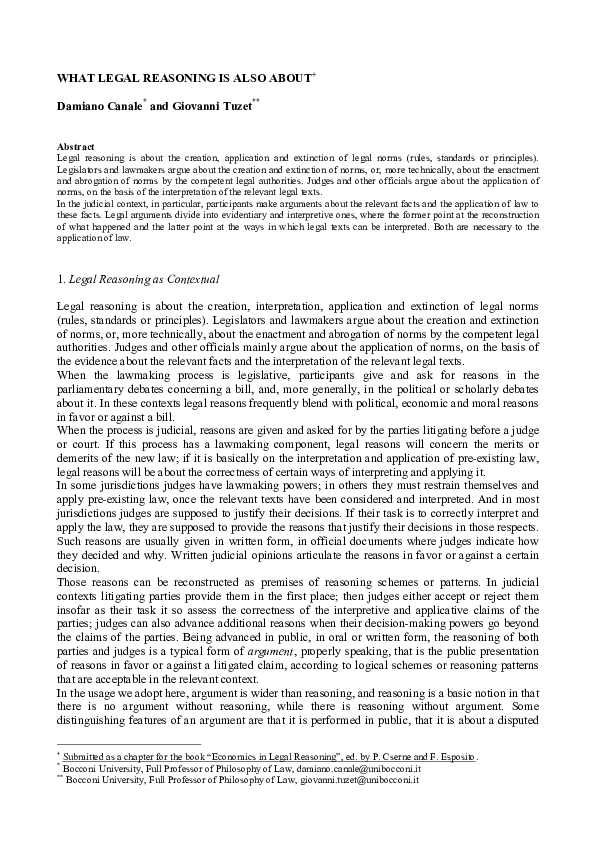 (PDF) WHAT LEGAL REASONING IS ALSO ABOUT (2019)