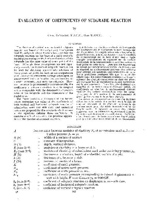 (PDF) EVALUATION OF COEFFICIENTS OF SUBGRADE REACTION