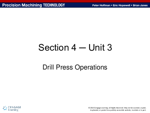 (PPT) Drill press ops