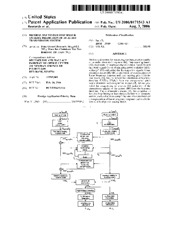 Pdf Method And System For Speech Quality Prediction Of An Audio