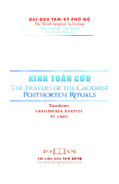 (PDF) Kinh Tuần Cửu: Prayers of Caodaist Postmortem Rituals - A ...