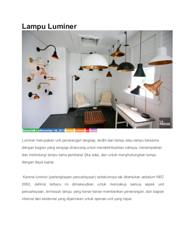 (PDF) Lampu Luminer
