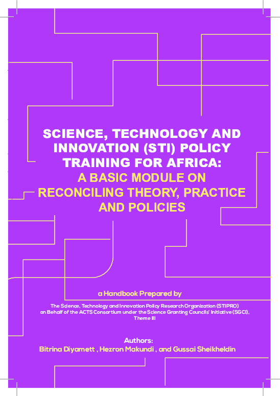 (PDF) Science, Technology and Innovation (STI) Policy Training for ...