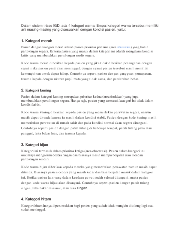 (DOC) Sistem triase IGD