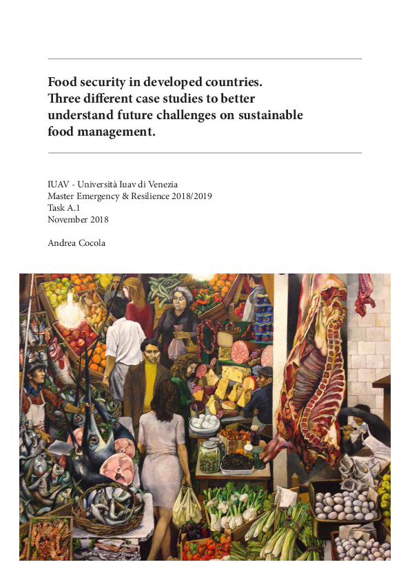 (PDF) Food security in developed countries. Three different case ...