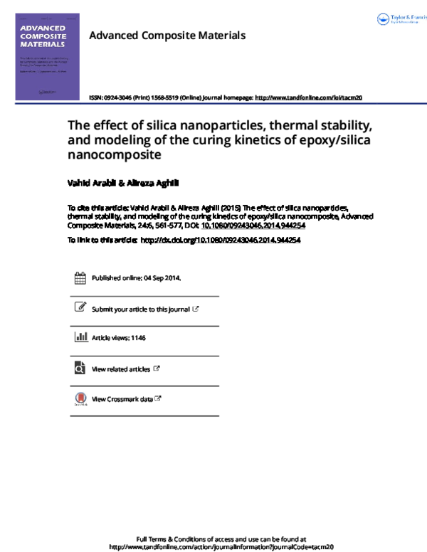 (PDF) The effect of silica nanoparticles, thermal stability, and ...