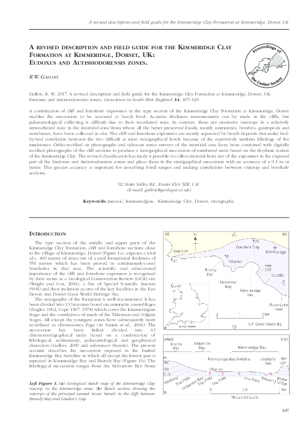 (PDF) Gallois, R.W. 2017. A revised description and field guide for the ...