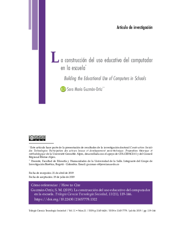 (PDF) Building the Educational Use of Computers in Schools