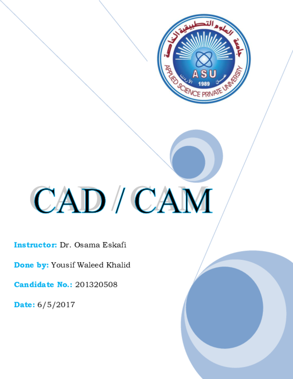 (DOC) Cad - Cam Report ( 1 )
