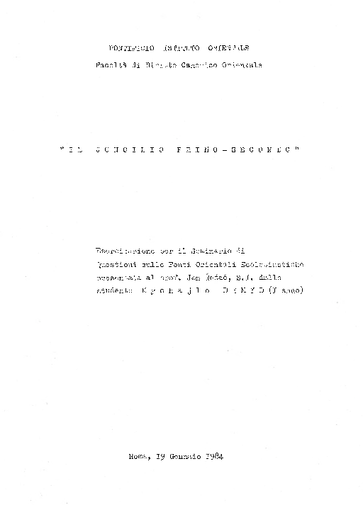 (PDF) Il Concilio primo-secondo