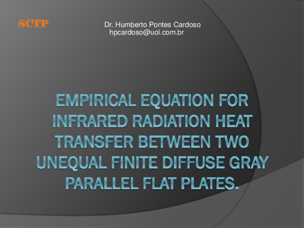 (PDF) Empirical equation for infrared radiation heat transfer between ...
