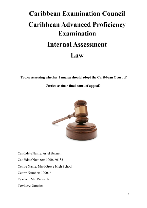 (PDF) Law IA CAPE 2018.