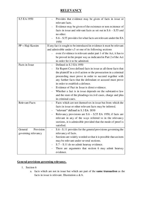 (DOC) Relevancy notes