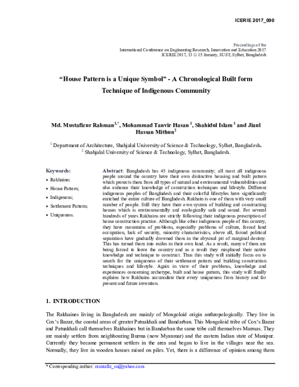 (PDF) ICERIE 2017_090 "House Pattern is a Unique Symbol" -A ...