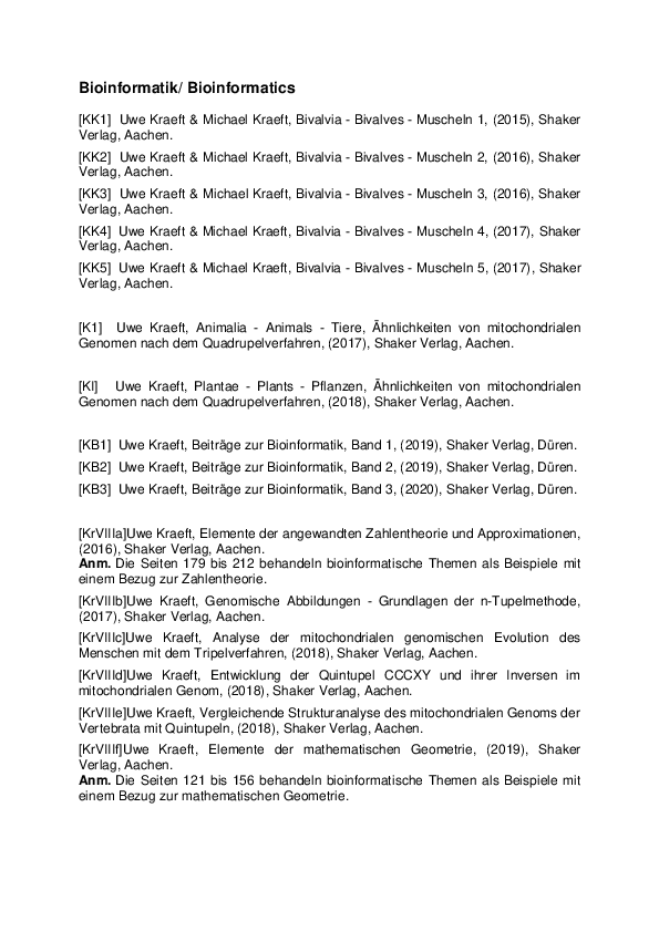 (PDF) Bioinformatik/ Bioinformatics