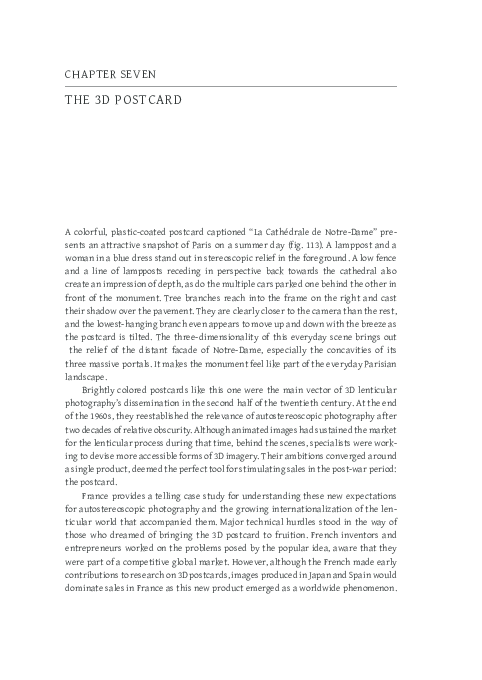 (PDF) The 3D Postcard