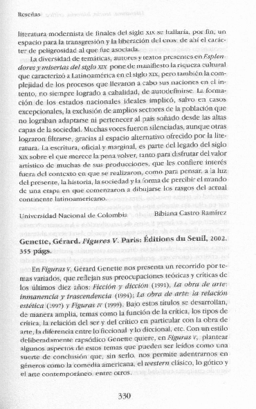(PDF) Genette, Gérard. Figures V. Paris: Éditions du Seuil, 2002. 355 págs.