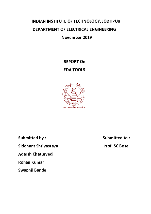 (PDF) Eda tools