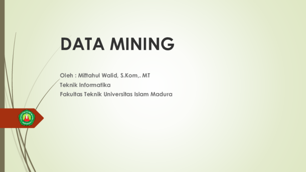 (PDF) DATA MINING