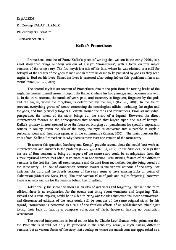 (PDF) Kafka's Prometheus