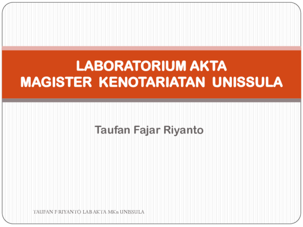 (PPT) LAB AKTA NOTARIS
