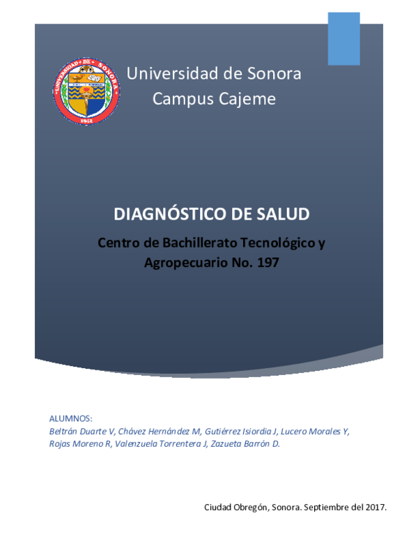 (DOC) Diagnostico de salud CBTA 197 Final