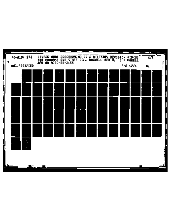 (PDF) Linear Goal Programming as a Military Decision Aid