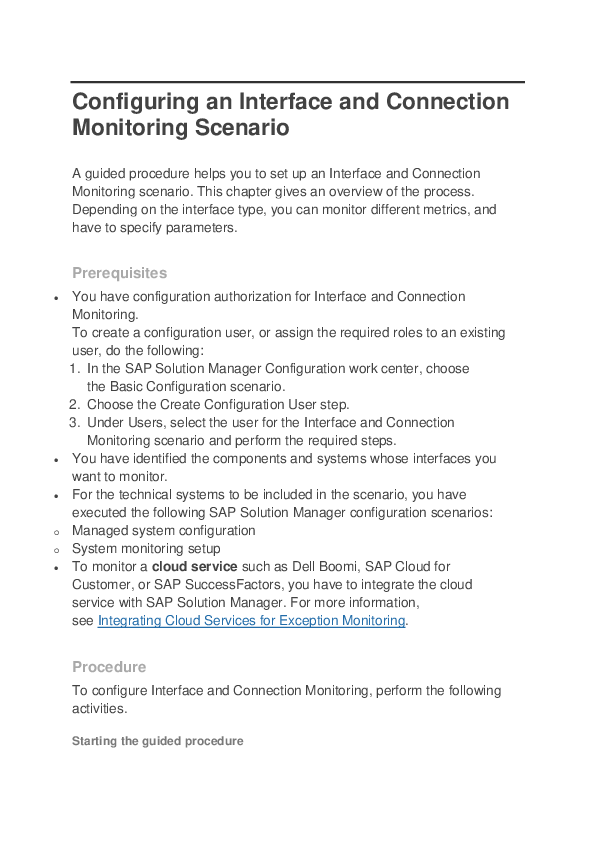 (DOC) Configuring an Interface and Connection Monitoring Scenario