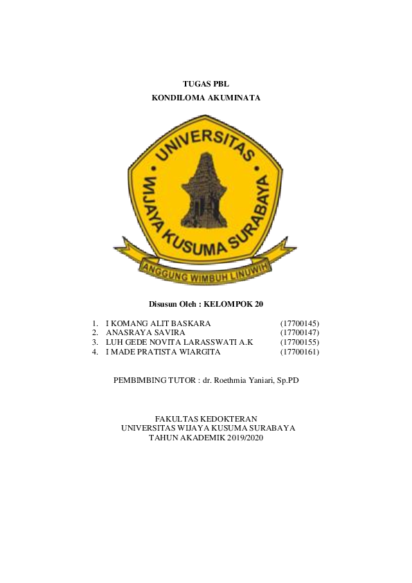 (DOC) Kondiloma akuminata