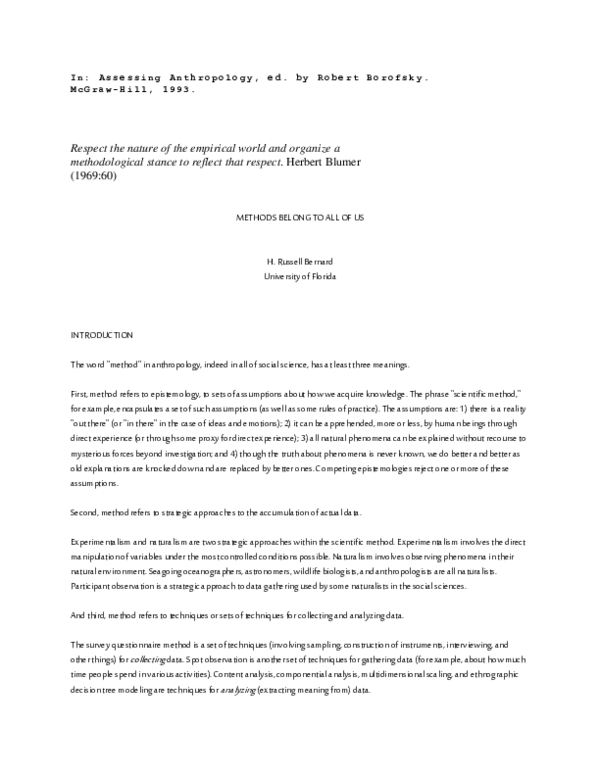 (PDF) Bernard 1993 methods belong to all of us