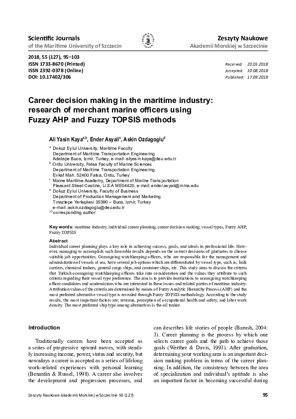 importance of career decision making