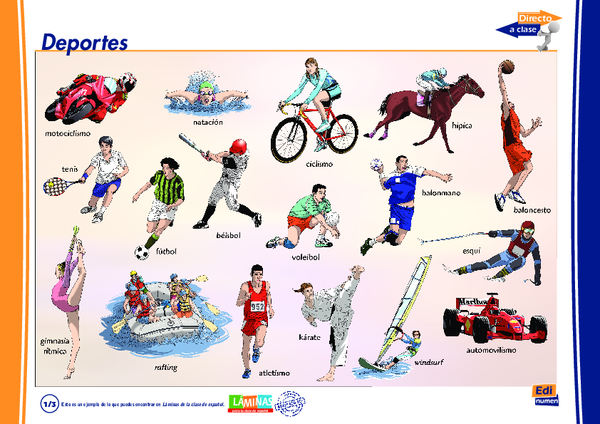 (PDF) Deportes Directo a clase LÁ MI NAS para la clase de español
