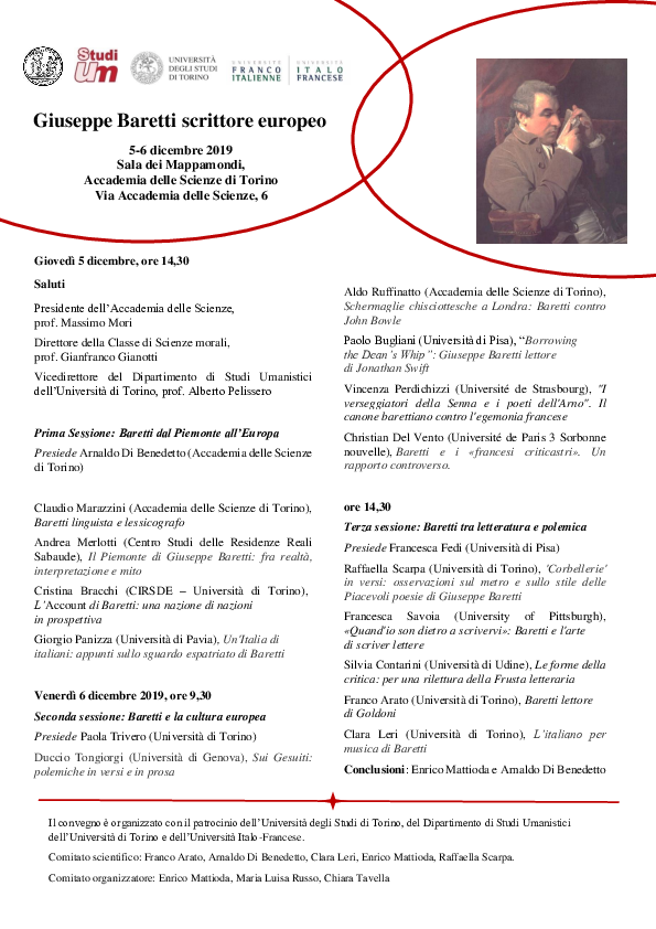 (PDF) Giuseppe Baretti scrittore europeo