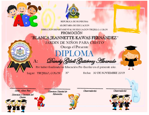 (DOC) Diploma de kinder | Erlinda Orellana - Academia.edu