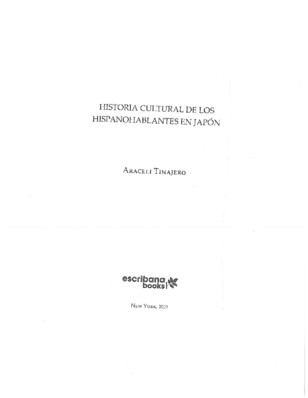 (PDF) HISTORIA CULTURAL DE LOS HISPANOHABLANTES EN JAPON