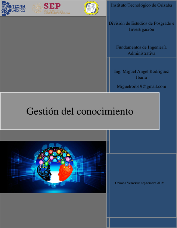 (PDF) Gestión del conocimiento