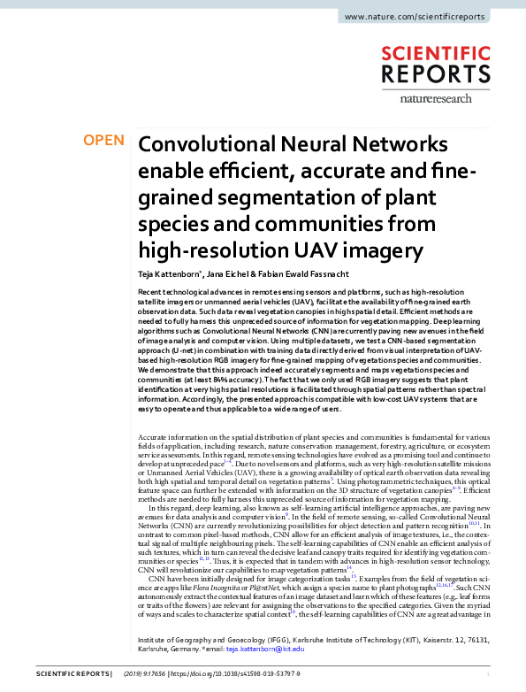 Pdf Convolutional Neural Networks Enable Efficient Accurate And Fine Grained Segmentation Of