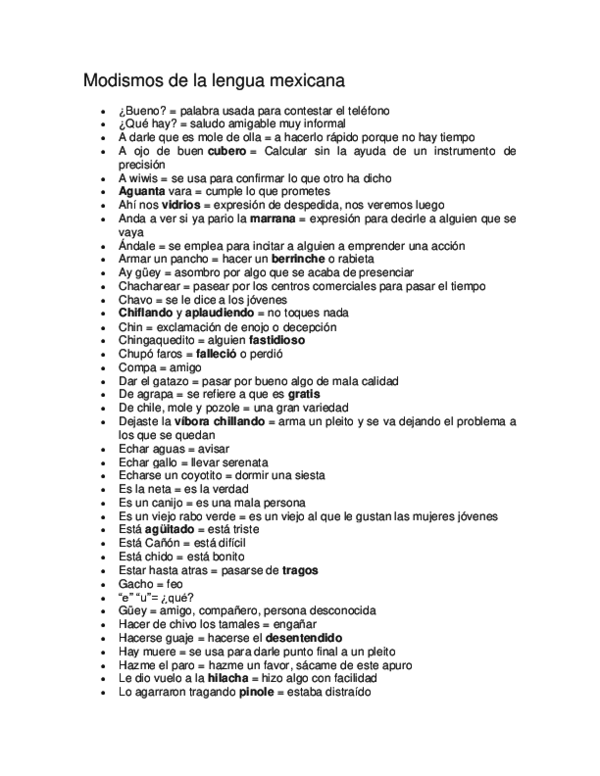 (PDF) Modismos de la lengua mexicana | Victor Eduardo Pale Mendoza ...