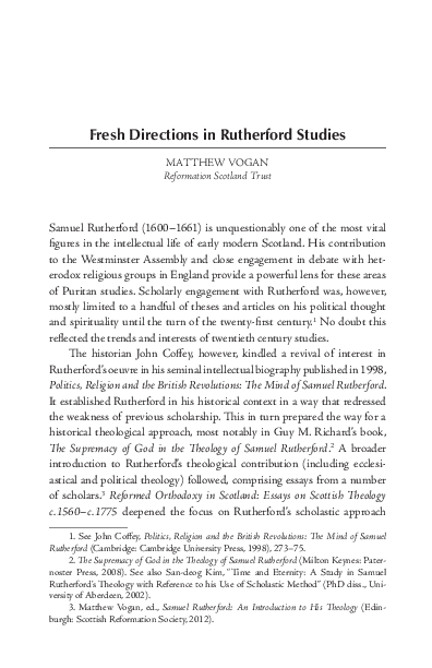 (PDF) Fresh Directions in Rutherford Studies