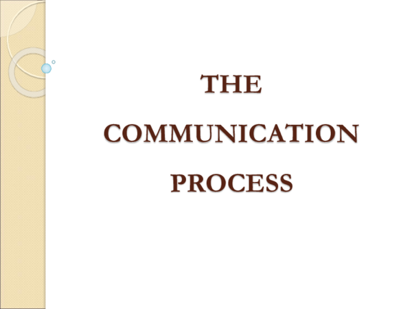 (PPT) POB - The Communication Process