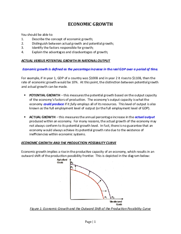 (DOC) ECONOMIC GROWTH