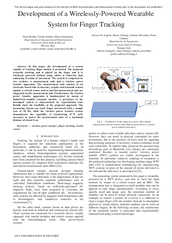 (PDF) Development of a Wirelessly-Powered Wearable System for Finger ...